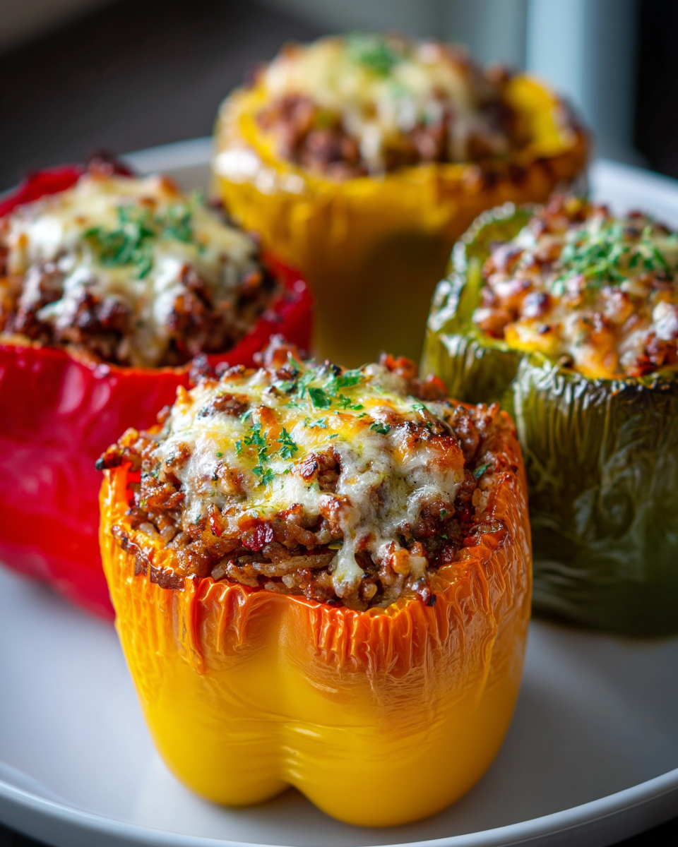 Recept: Gevulde Paprika’s met Rundergehakt en Rijst – Kleur op je Bord ...