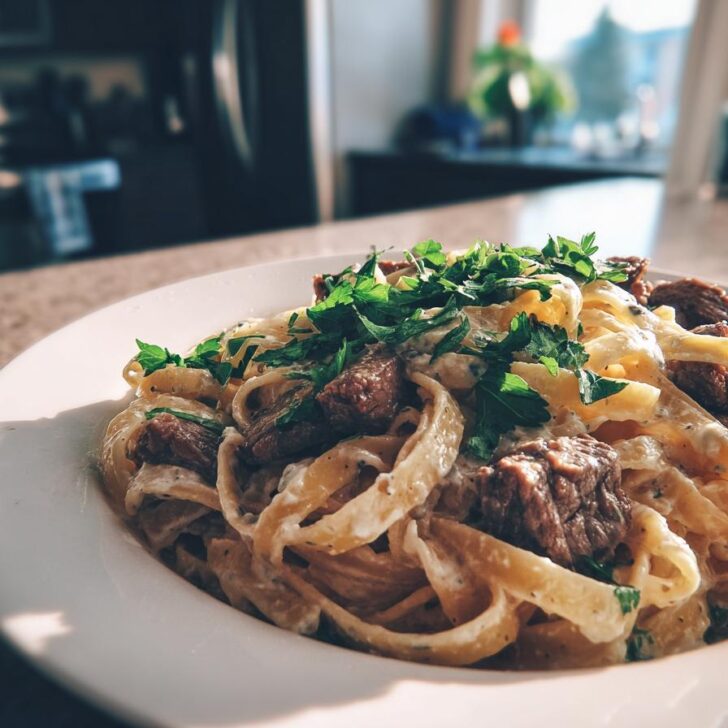 Steak Gorgonzola Alfredo Recept: 1 Hemelse Hap! - smaakvolle