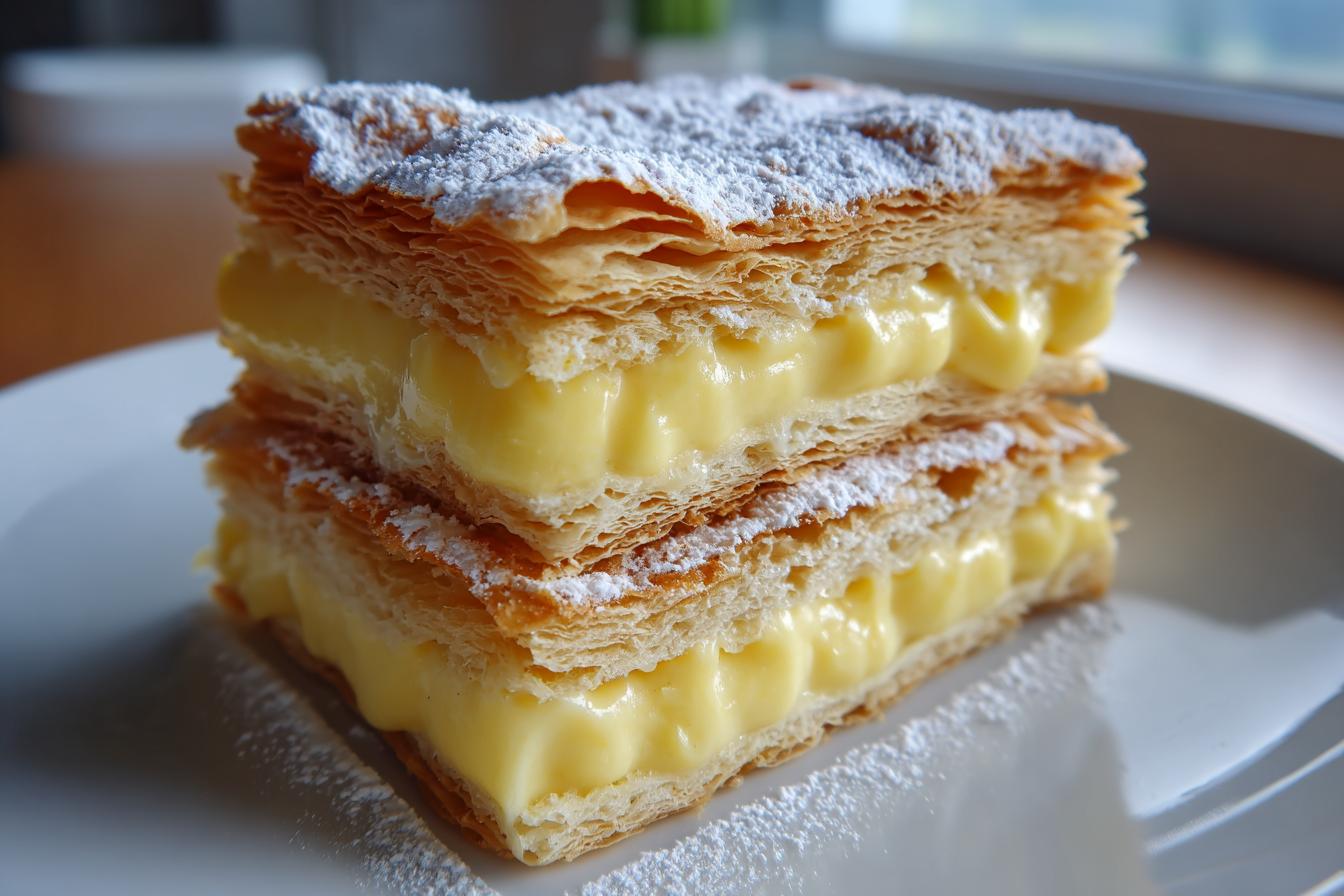 Heavenly 2 Vanilla Custard Cream Squares - smaakvolle