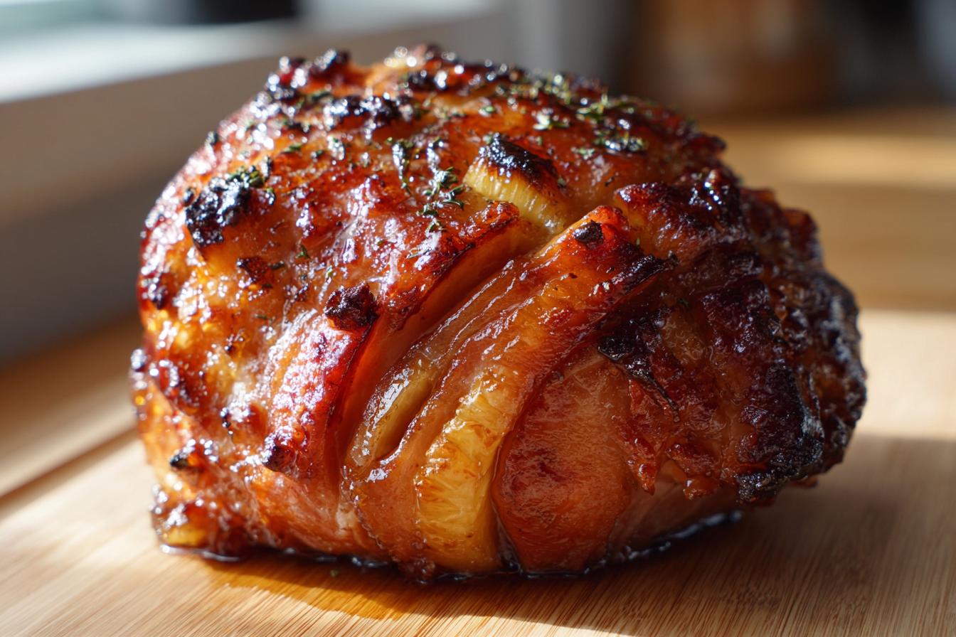Verrukkelijke Brown Sugar Pineapple Ham Bake met 1 laag - smaakvolle